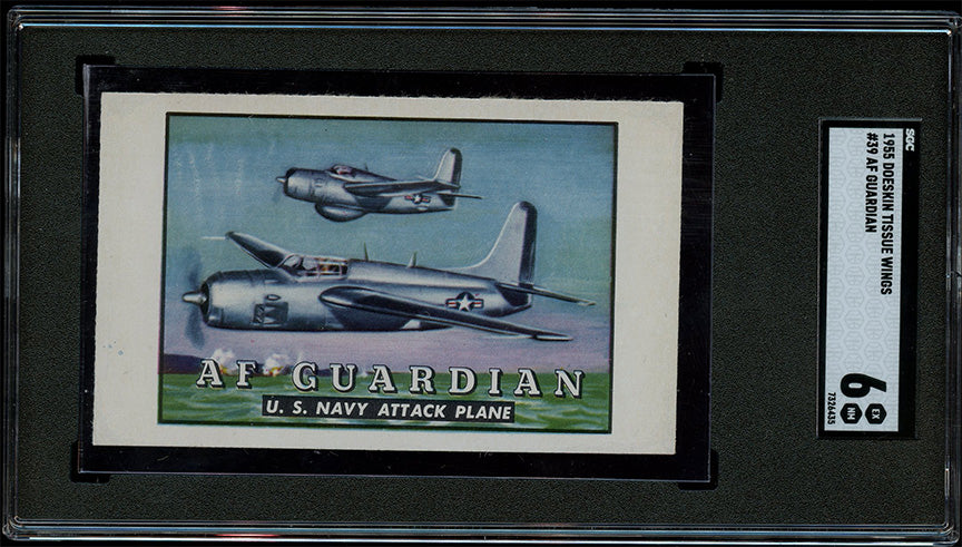 1955 Doeskin Tissues wings #39 AF Guardian - SGC 6 – NationalCardInvestors